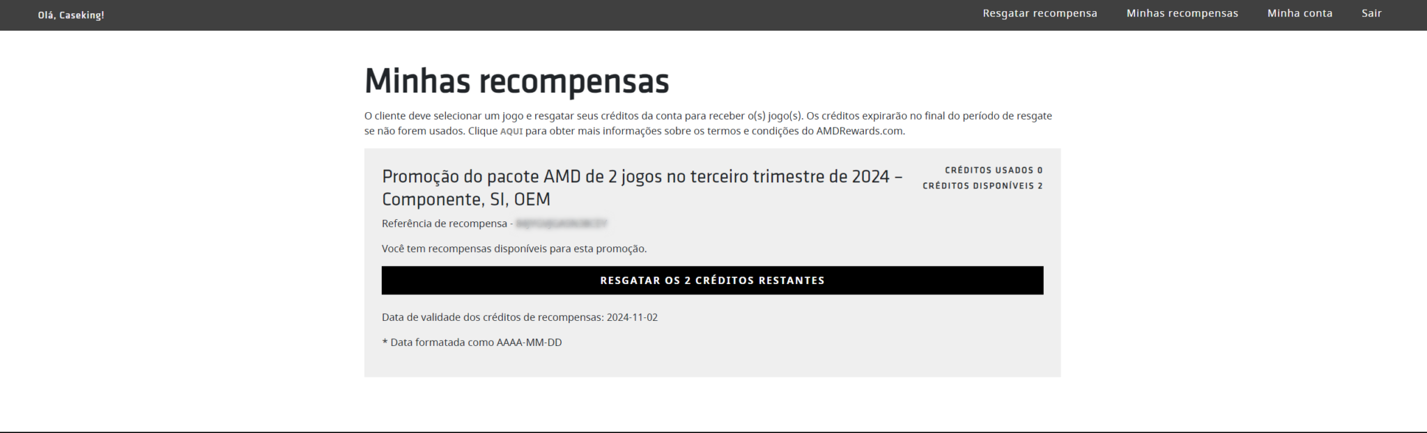 Como resgatar os códigos no AMD Rewards - Globaldata Blog
